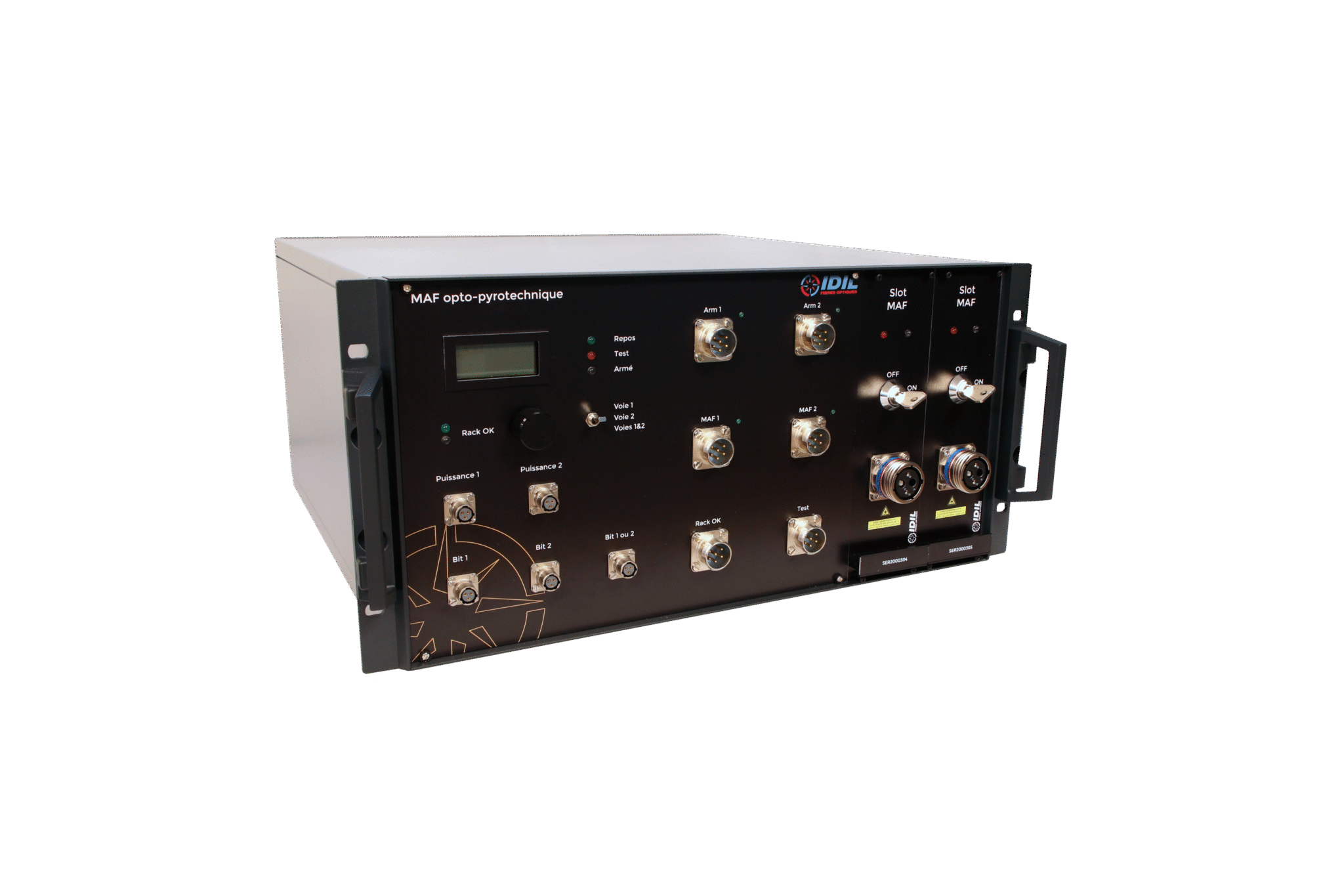 Laser firing unit for opto-pyrotechnic systems, multi-channel laser ...